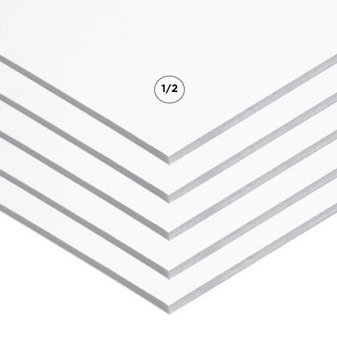 White Foam Board – 1/2 inch – Multi-Pack | foamcore.com